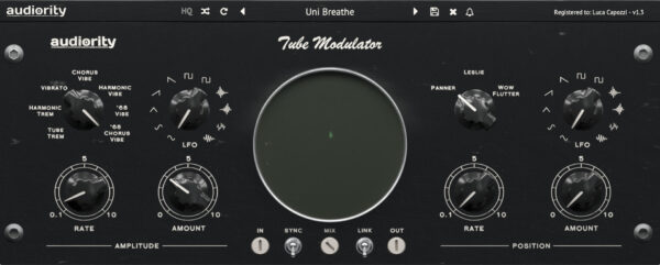 Tube Modulator - Vintage Modulations Plugin (AAX, AU, CLAP, VST2, VST3)