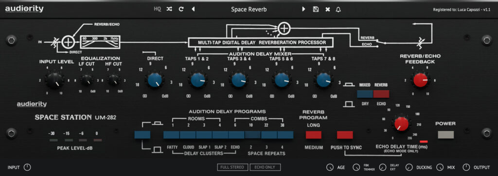 Space Station UM282 - Vintage Echo Reverb Plugin (VST, AU, AAX, CLAP)