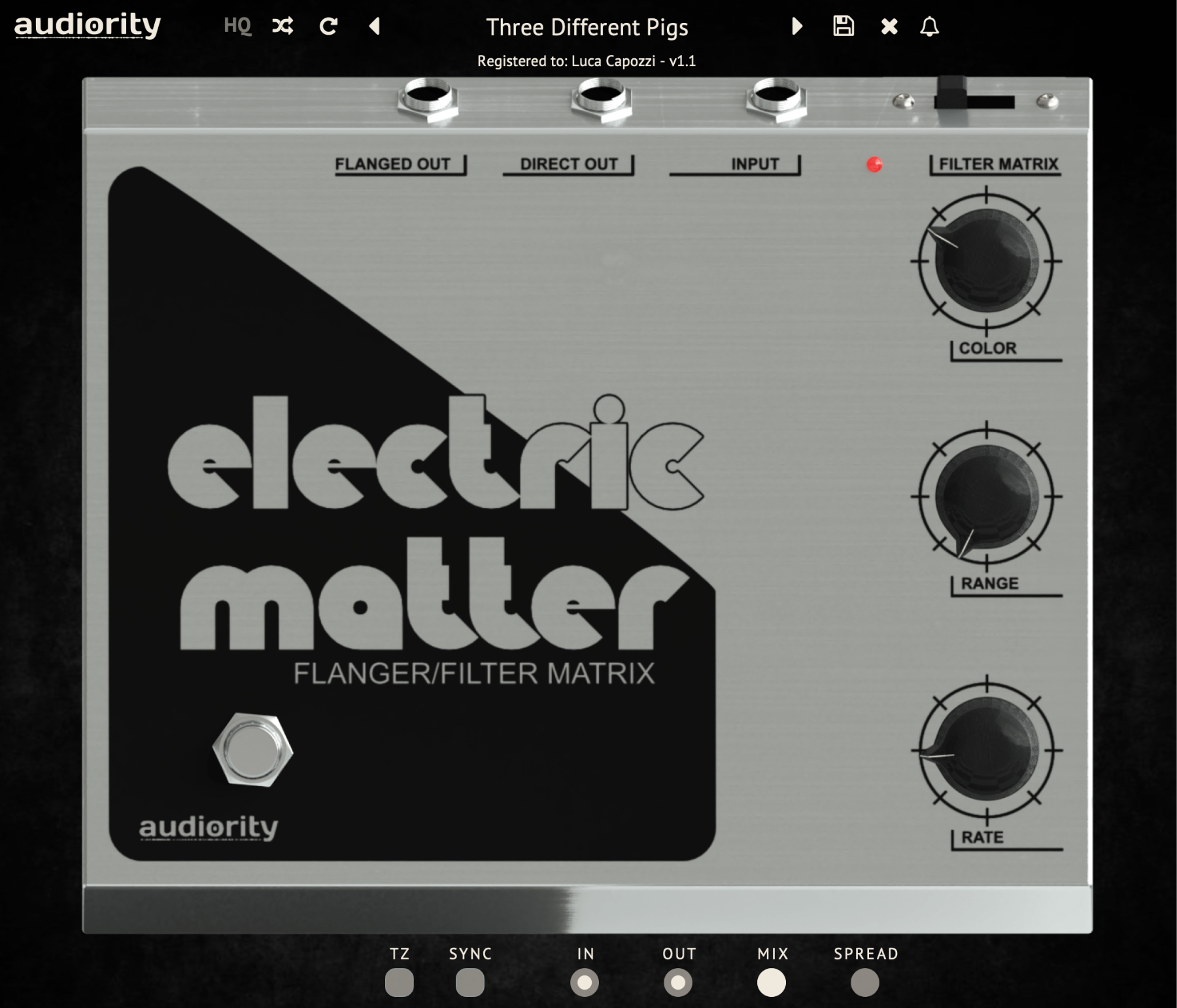 Electric Matter - Vintage Flanger Plugin (VST2, VST3, AU, AAX)