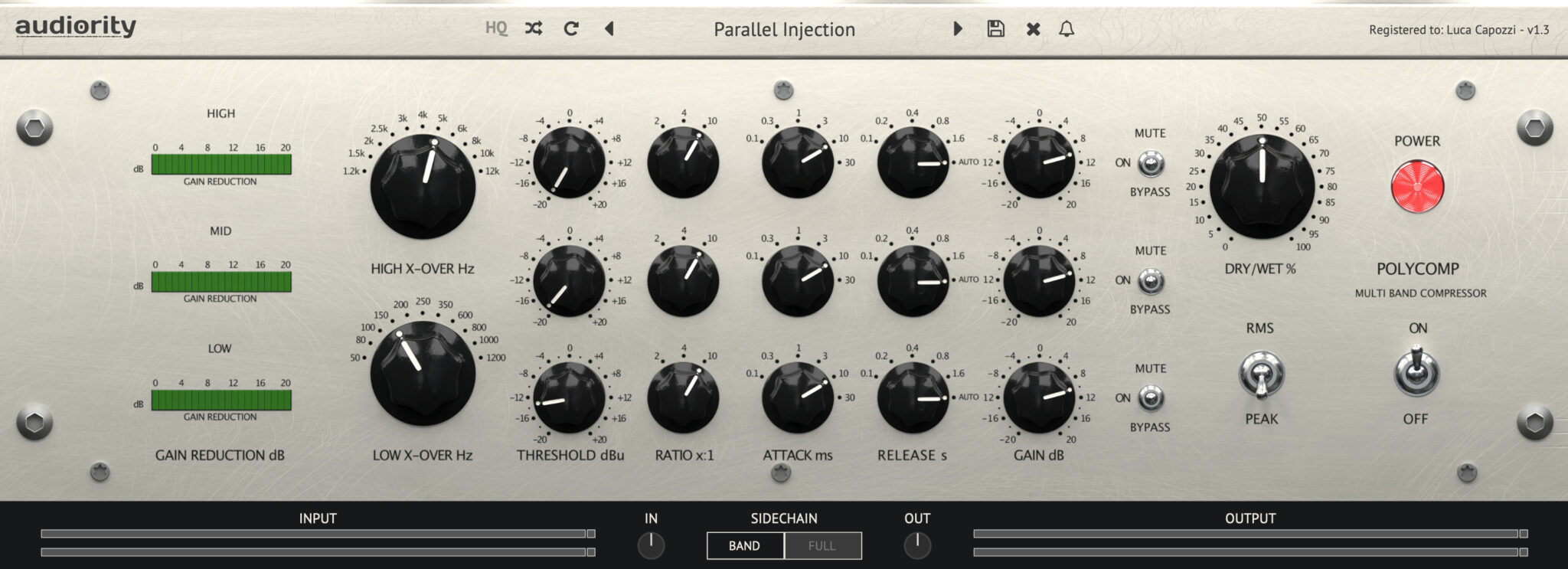 PolyComp - Multiband Mastering Compressor Plugin (VST, AU, AAX)